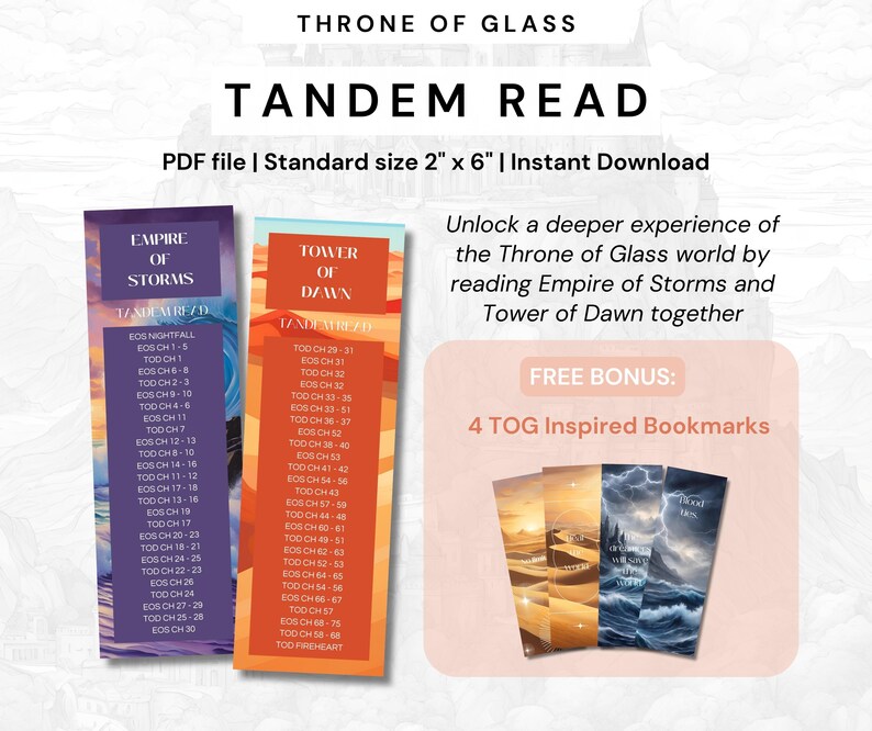 Throne of Glass Ultimate Reading Journal & Coloring Bundle | TOG Fan ...