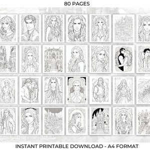 Limited Offer - 80 Acotar Inspired Coloring Pages Prythian Rhysand ...