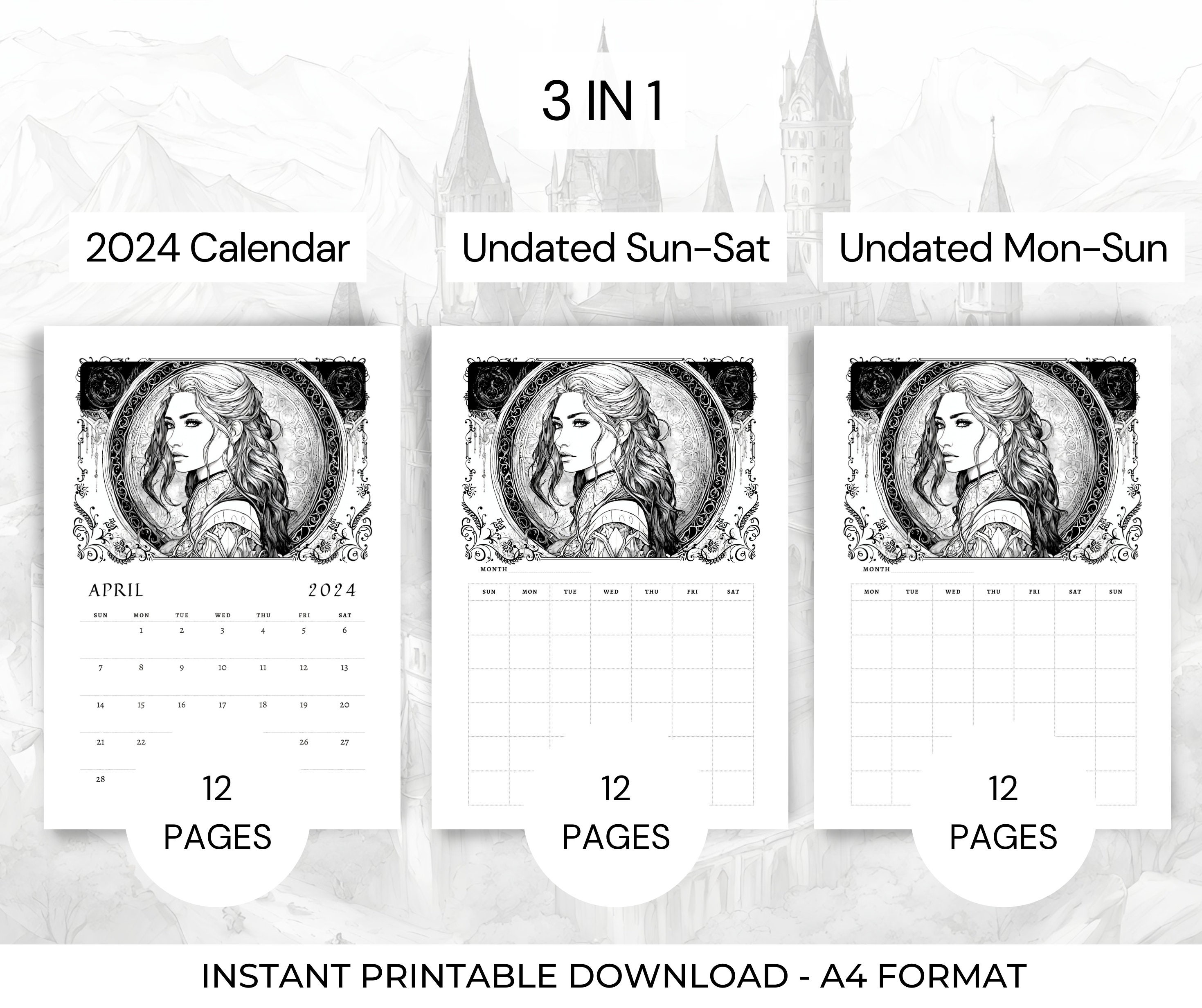 ACOTAR Coloring Calendar Dive Into the Magical World of Sarah J Maas ...