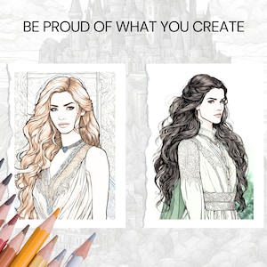 ACOTAR Coloring Book Dive Into the Magical World of Sarah J Maas SJM ...