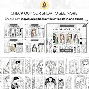 ACOTAR Coloring Book Dive Into the Magical World of Sarah J Maas SJM ...