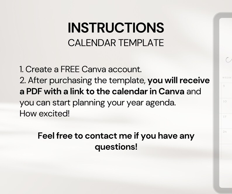 2024 Year Calendar Canva Template Editable and Printable 2024 Wall ...