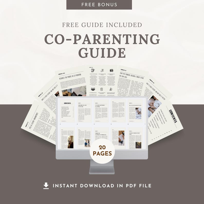 2025 Child Custody Journal: Co-parenting Planner, 70 Pages (PDF ...