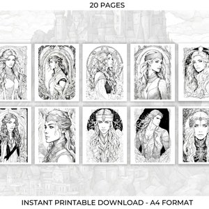 ACOTAR Coloring Book Dive Into the Magical World of Sarah J Maas SJM ...