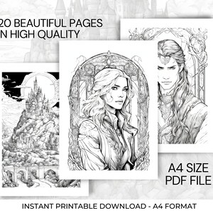 ACOTAR Coloring Book Dive Into the Magical World of Sarah J Maas SJM ...