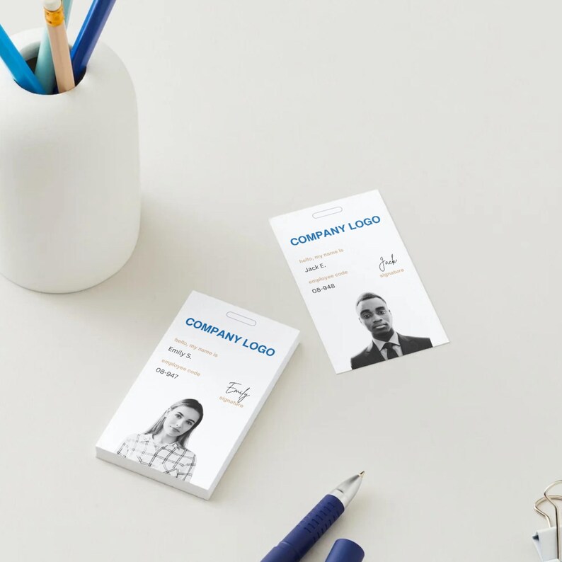 Severance Employee ID Badge Template: Editable Canva Cosplay (digital ...
