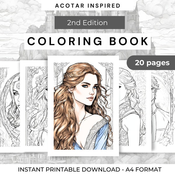 Coloring Pages Acotar - Etsy