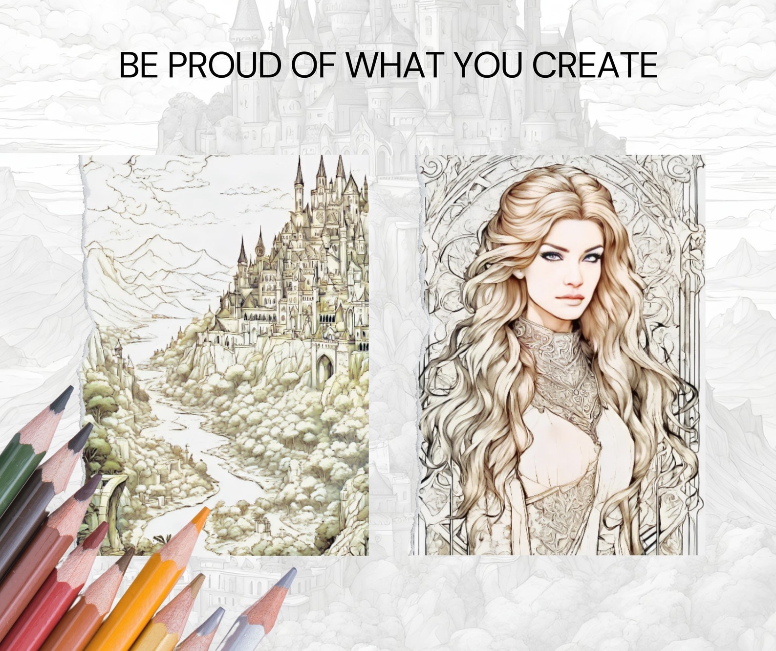 ACOTAR Coloring Book Dive Into the Magical World of Sarah J Maas SJM ...