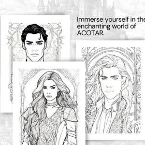 ACOTAR Coloring Book Dive Into the Magical World of Sarah J Maas SJM ...