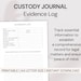 Printable Child Custody Journal: Co-parenting Planner (A4, Digital ...