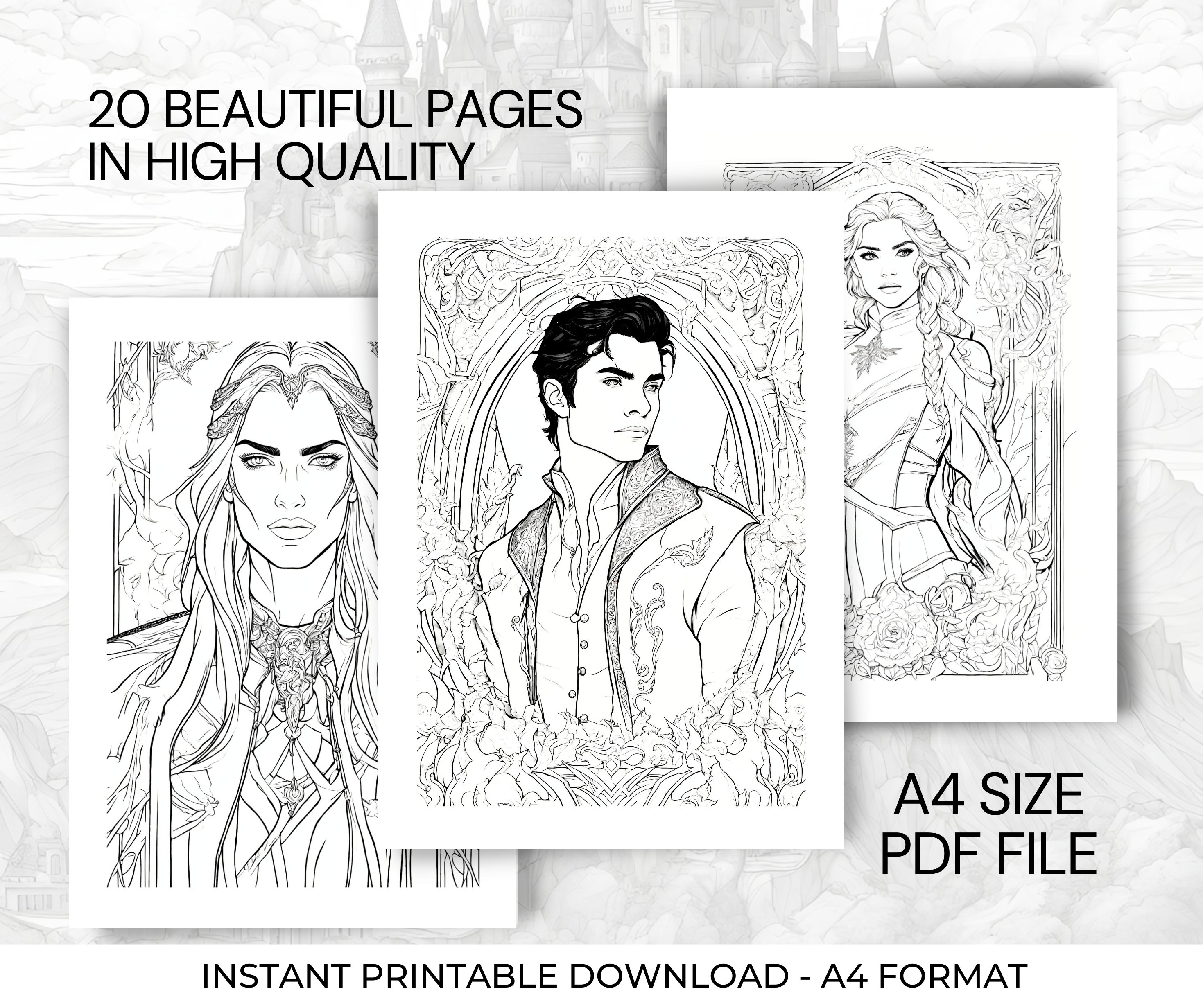 ACOTAR Coloring Book: Velaris Edition, SJM Inspired (PDF Download) - Etsy