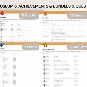 Custom Stardew Valley Notion Planner Bundle With 12 Databases - Etsy