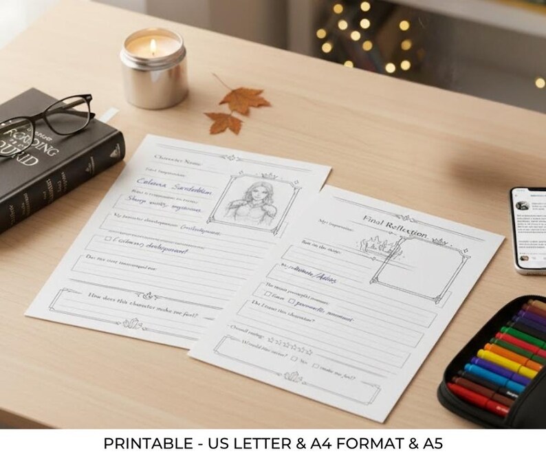 Throne of Glass Inspired Reading Journal | TOG Fan Merch | Fantasy Book ...