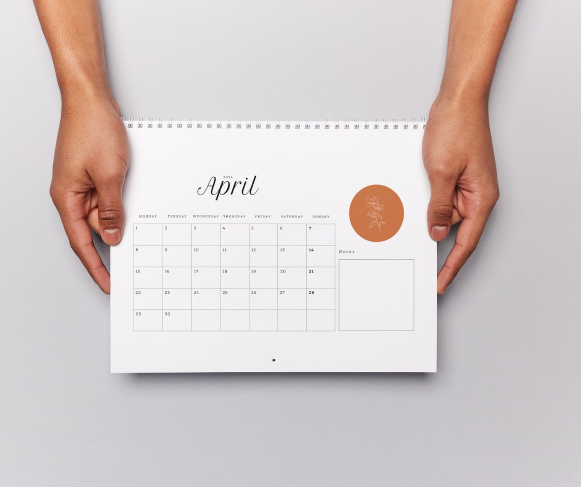 2024 Calendar, Digital Elegant Calendar, Printable PDF: Organize Your ...