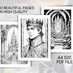 3rd Edition Throne of Glass Inspired 10 Coloring Pages Rowan Aeilin ...