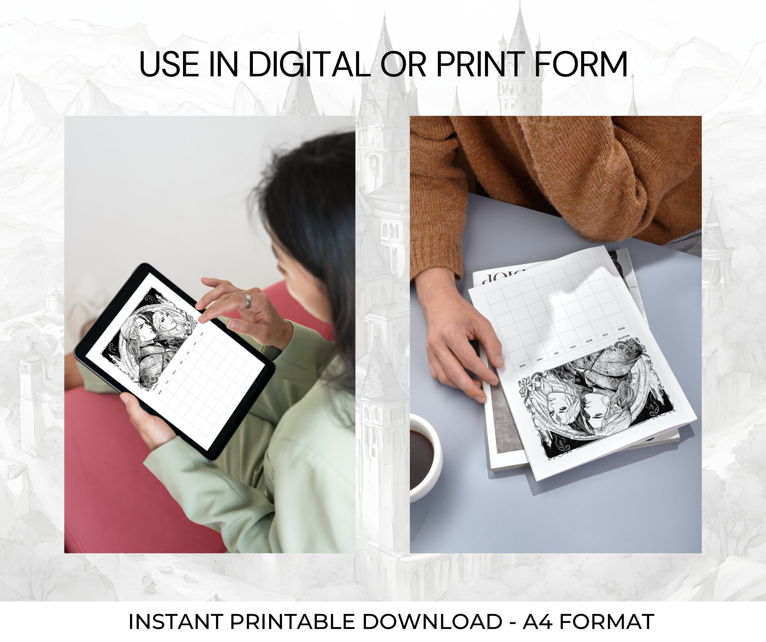 ACOTAR Coloring Calendar Dive Into the Magical World of Sarah J Maas ...