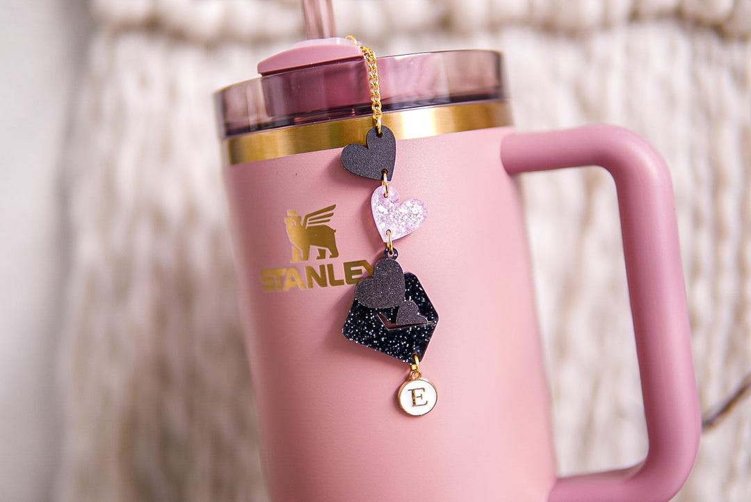 Goth Love Letter Valentine's Day Stanley Charm, Stanley Straw Topper ...