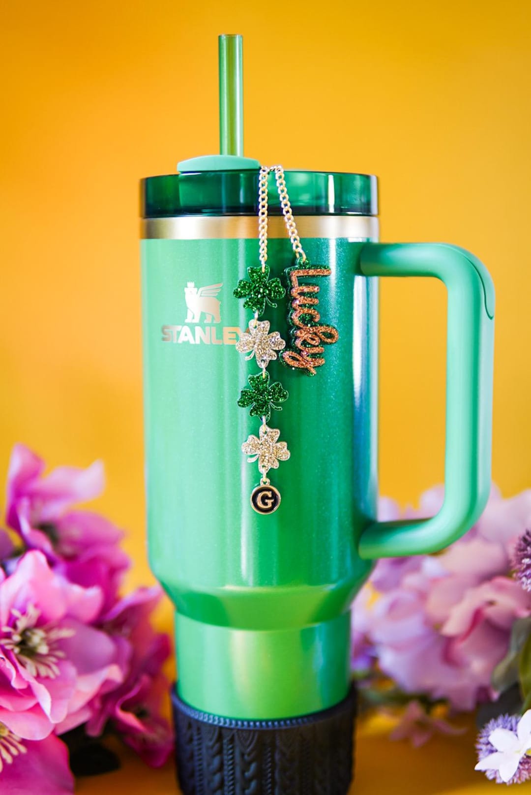 Lucky Clovers Stanley Charm, Stanley Straw Topper, Stanley Accessories ...