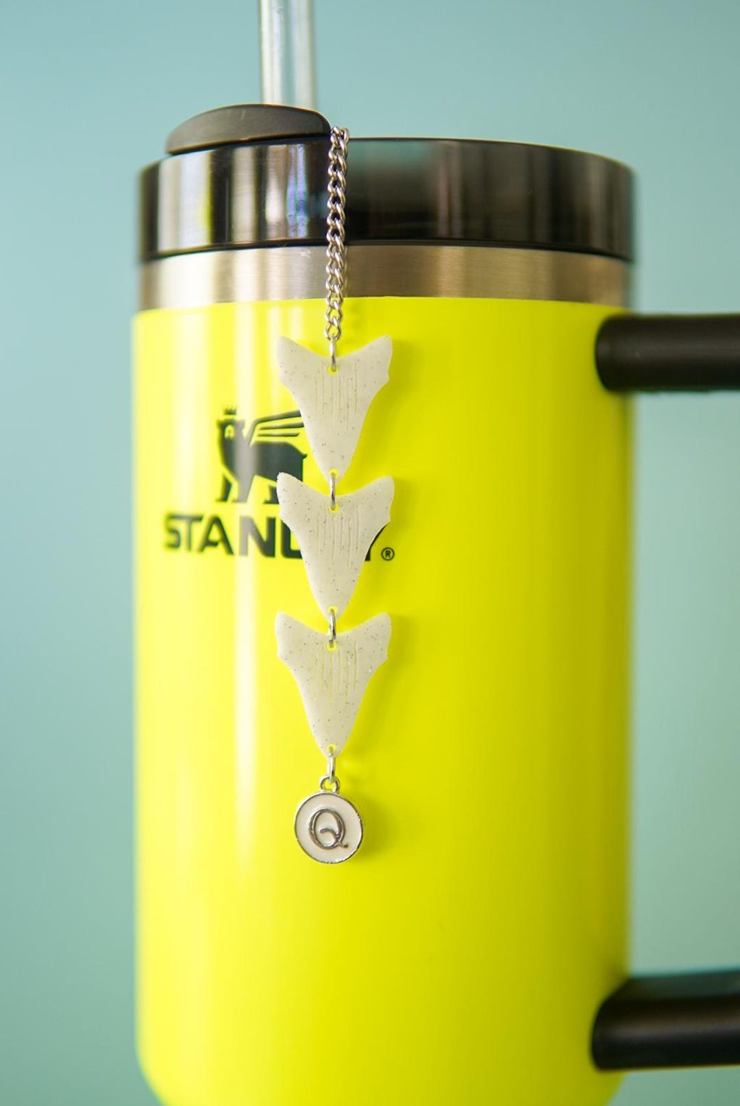Shark Teeth Stanley Straw Charm, Straw Dangle, Stanley Accessories ...