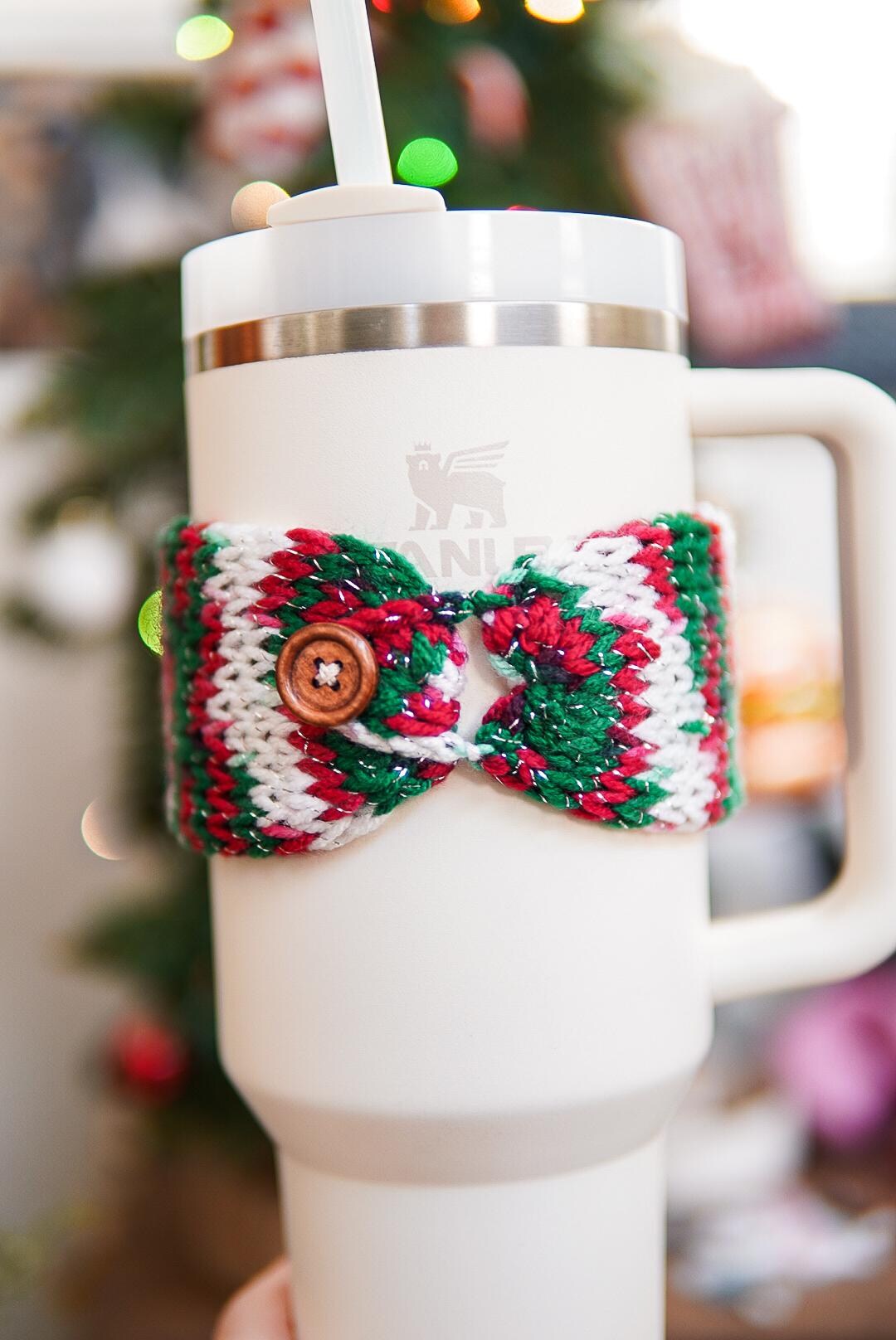 Christmas Glitter Stanley Cozy, Stanley Accessories, Tumbler Cozy ...