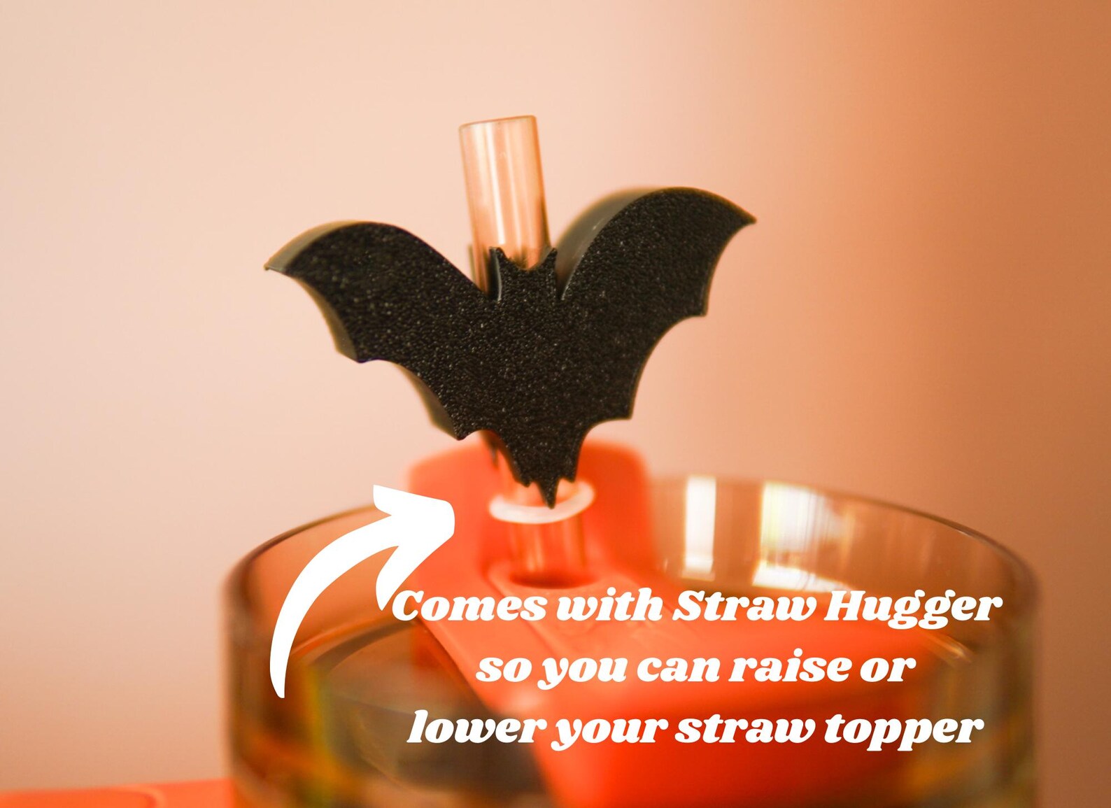 3D Printed Bat Straw Topper: Spellcast Collection - Etsy