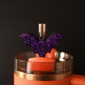 3D Printed Bat Straw Topper: Halloween Tumbler Accessory - Etsy