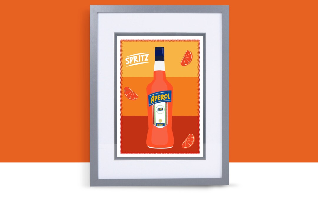 Art Print, APEROL SPRITZ, A4, Unframed - Etsy