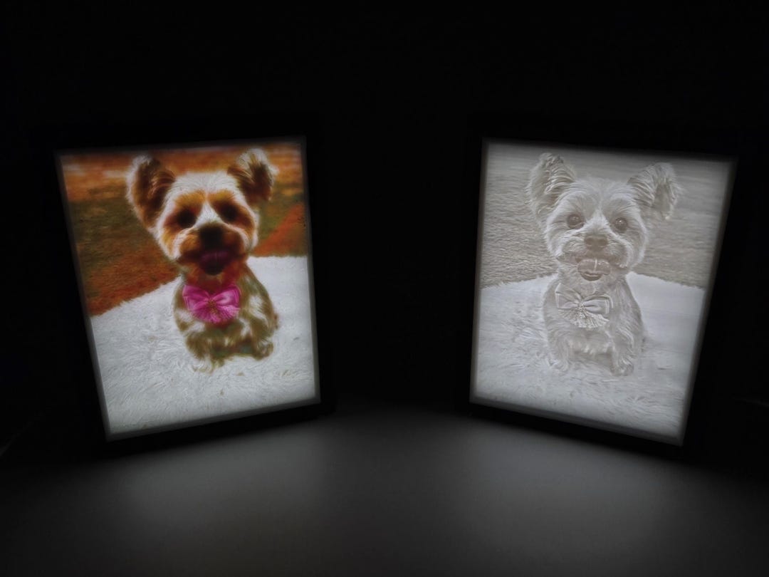 Personalized 3D Printed Lithophane Color/black & White - Etsy