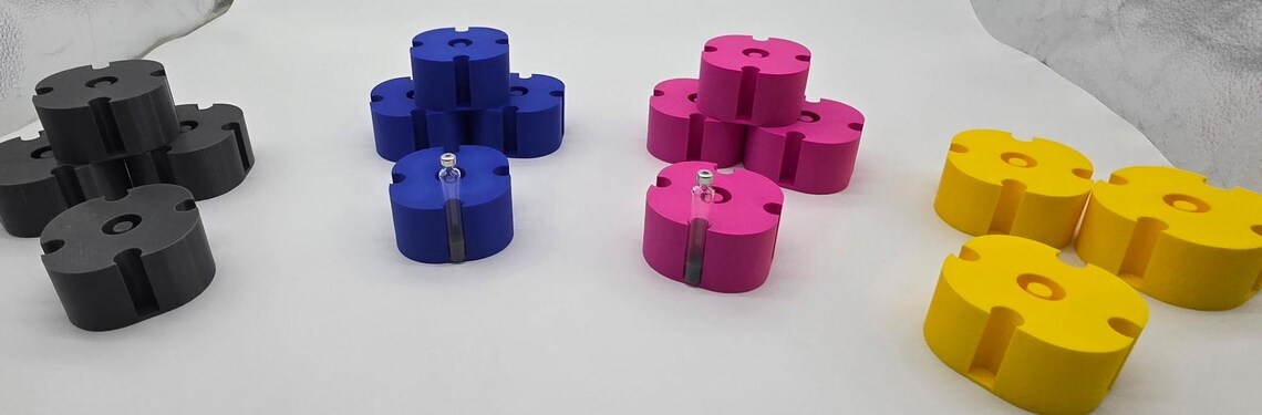 3ml Cartridge Vial Stand & Holder | 4 Slots With Center Plunger ...