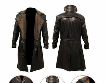 Blade Runner 2049 Officer K Ryan Gosling Lapel Fur Collar Trench Coat ...