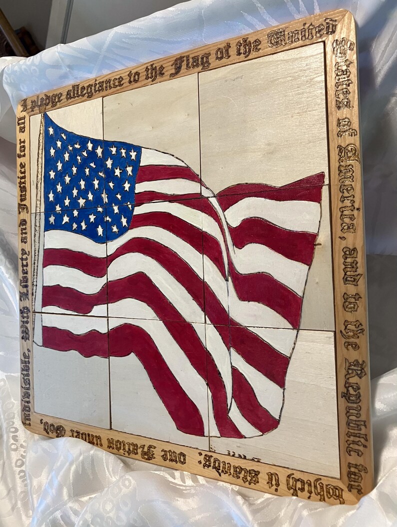 Fourth of July;american Flag; Pledge of Allegiance Burnt Around the ...