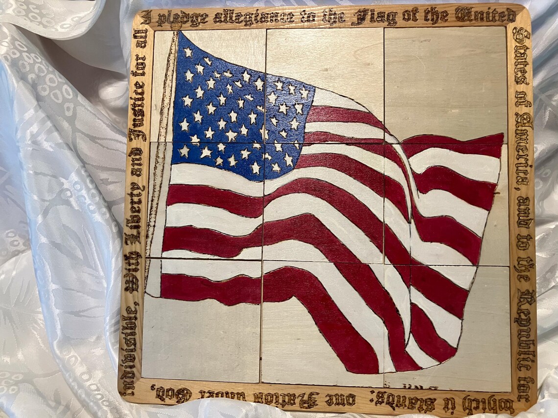 Fourth of July;american Flag; Pledge of Allegiance Burnt Around the ...