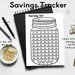 Printable Savings Fund Tracker, Diamonds in a Jar Design, for Emergency ...