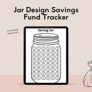 Printable Savings Fund Tracker, Coins in a Jar Design, for Emergency ...