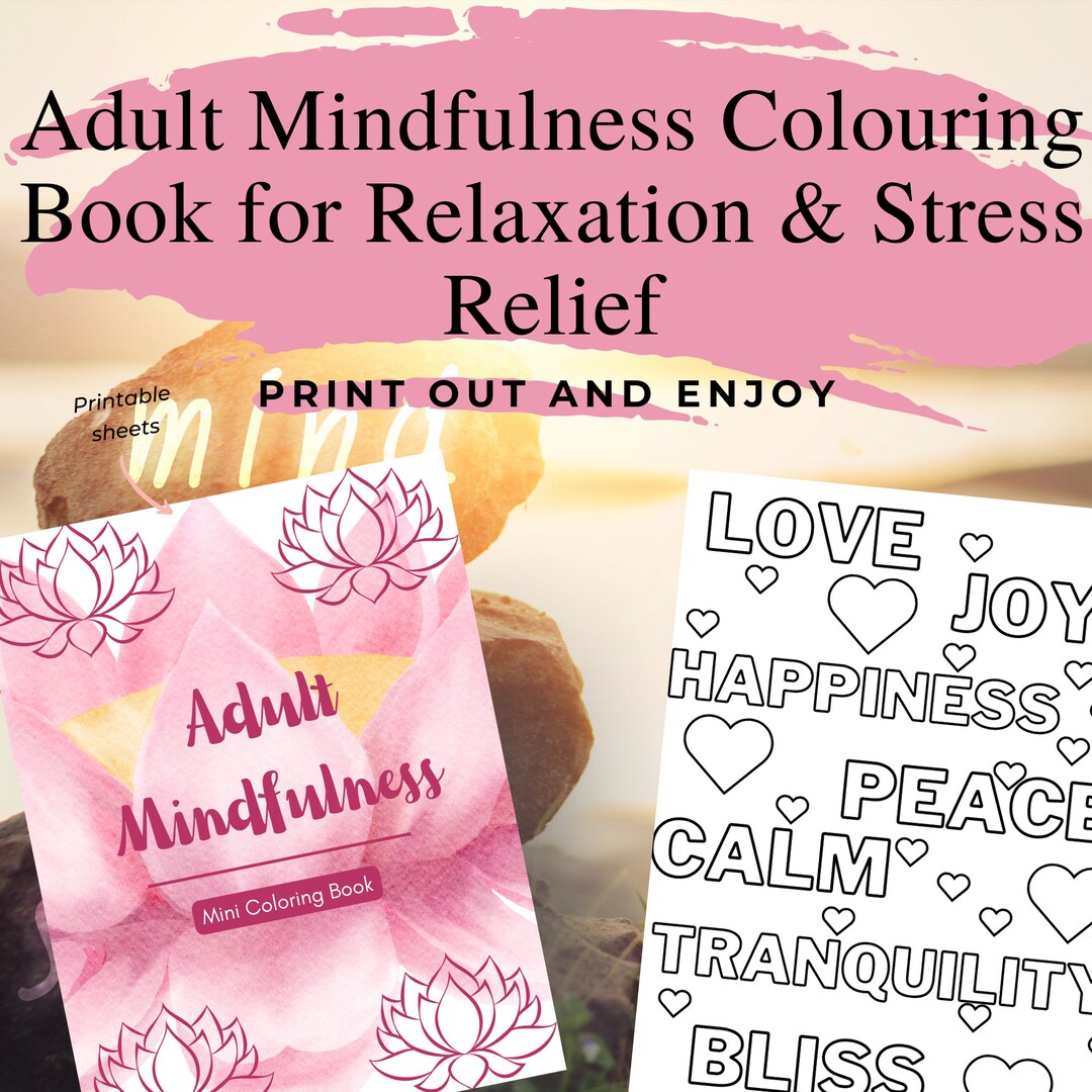 Mindful Serenity: Adult Mindfulness Colouring Book for Relaxation ...