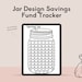 Printable Savings Fund Tracker, Diamonds in a Jar Design, for Emergency ...