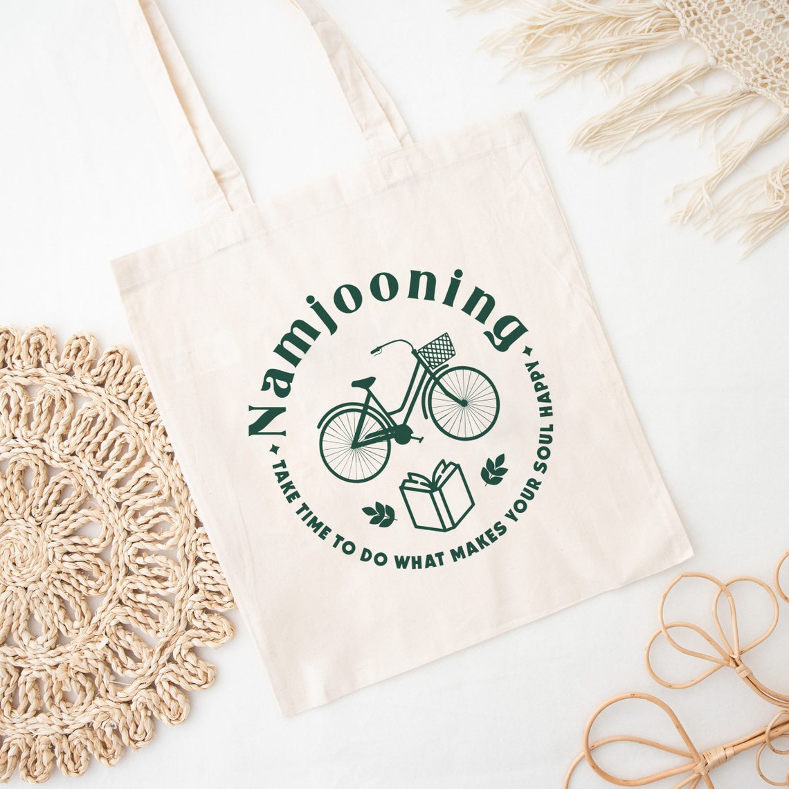 Namjooning Drawing Art Cotton Tote Bag Gift - Etsy