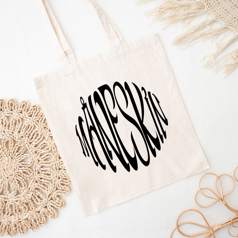 Maneskin Black Logo Cotton Tote Bag Gift - Etsy
