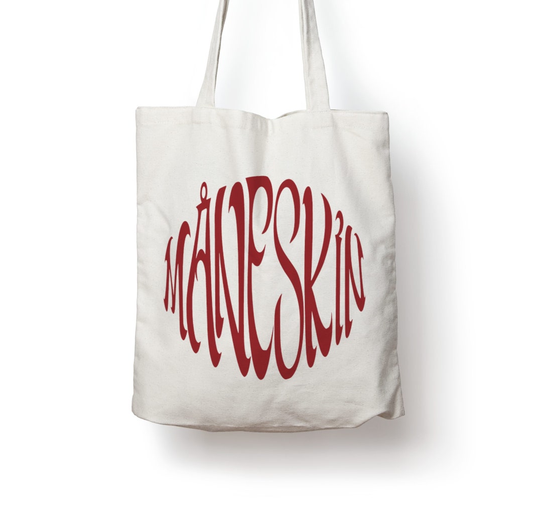 Maneskin Red Circle Logo Cotton Tote Bag Gift - Etsy