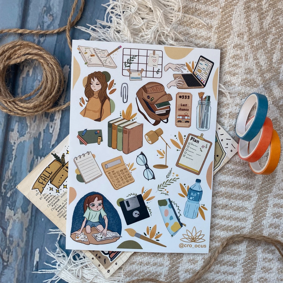 STUDY Set of Stickers for Study Education for School/uni - Etsy