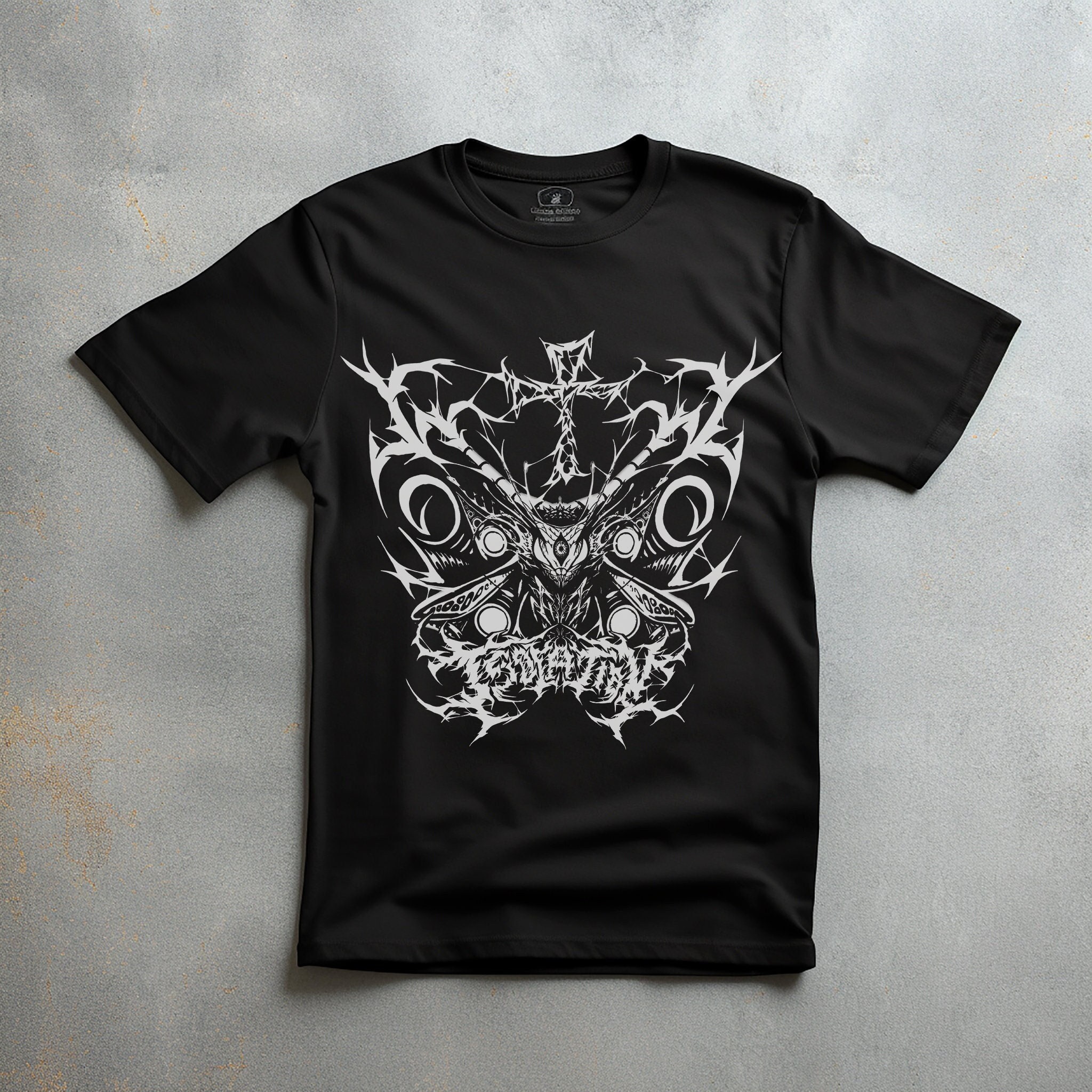 Gothic Moth T-shirt | Unisex Punk Gothic Shirt | Alt Clothing | Mall ...