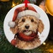 Goldendoodle Gifts Digital Clip Art Festive Pup in Santa Hat Celebrate ...