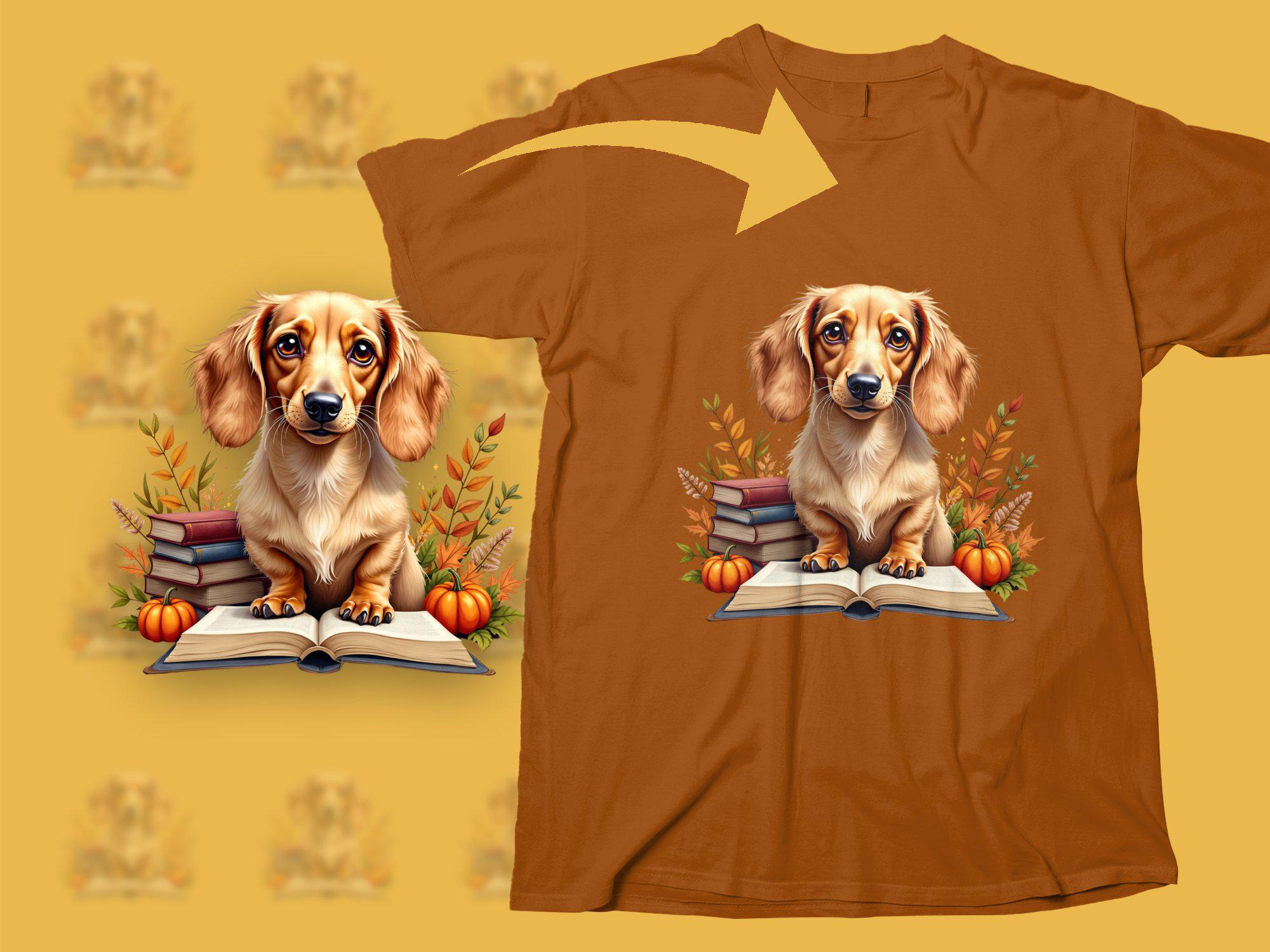 Adorable Dachshund Clip Art Digital Download, Cute Fall Puppy Art, Dog ...