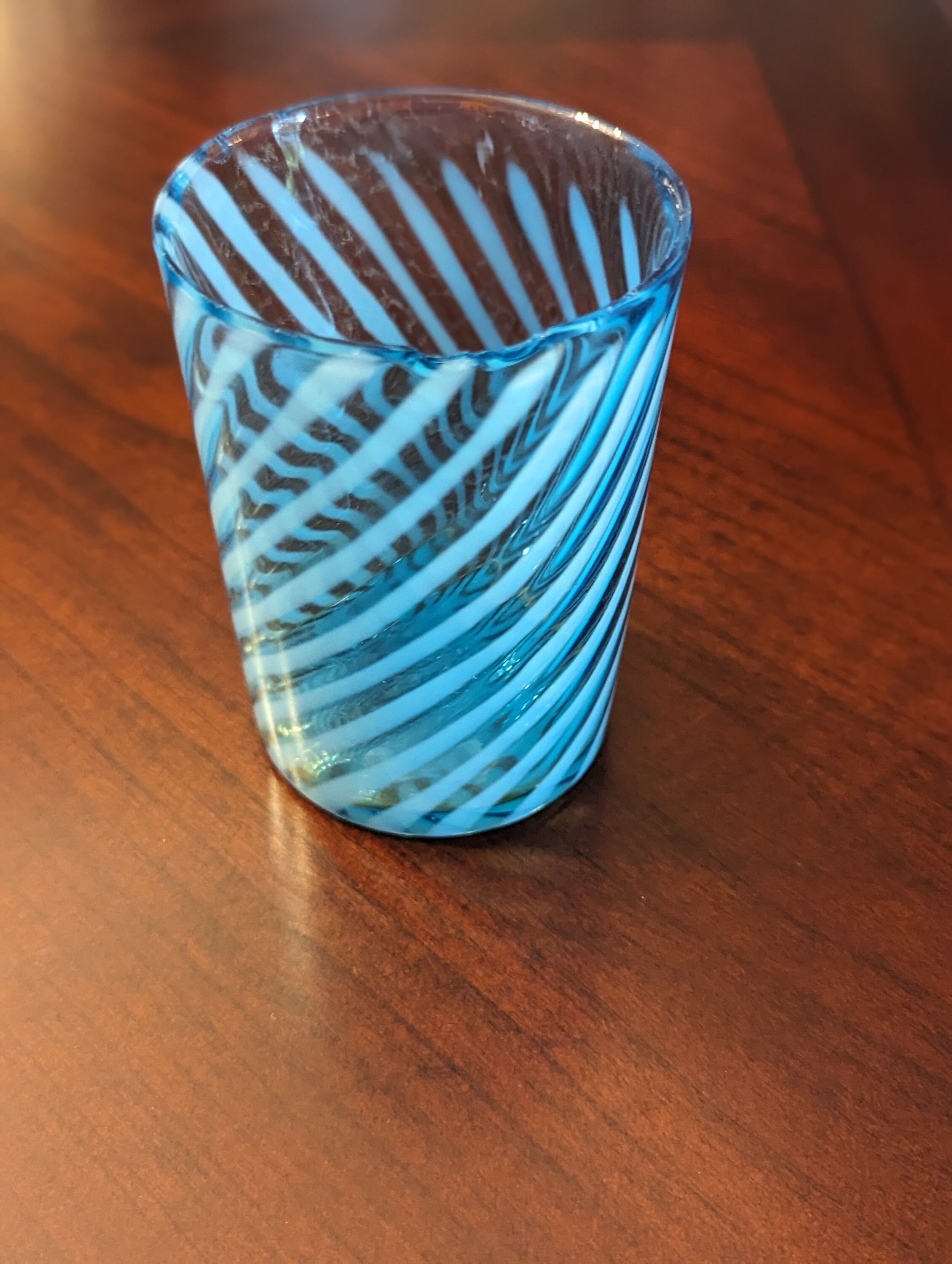 Antique Northwood Ball Shape Swirl Pitcher W/4 Tumblers in Blue ...