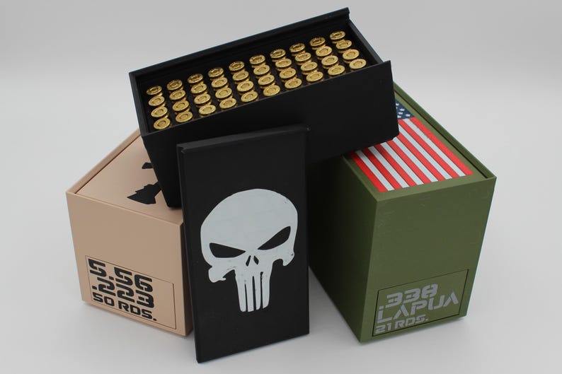 5.56-223 - Stackable 3D Printed Ammo Storage Box for Ammo Organization ...