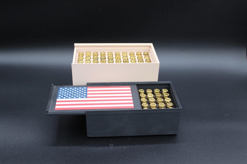 45 ACP - Stackable 3D Printed Ammo Storage Box for Ammo Organization ...