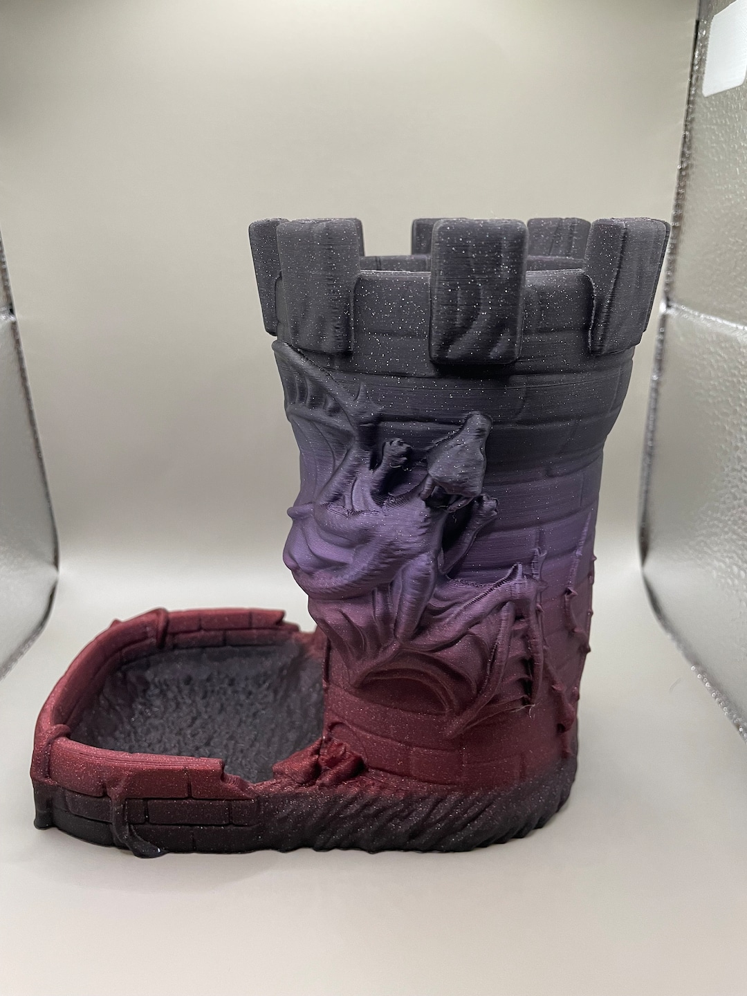 3D Printed Dragon Castle Dice Tower: RPG Tabletop Game Accessory - Etsy