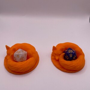 Fox Dice Guardian 3D Printed, Fox Dice Holder, Fox Dice Tray, Fox Lover ...