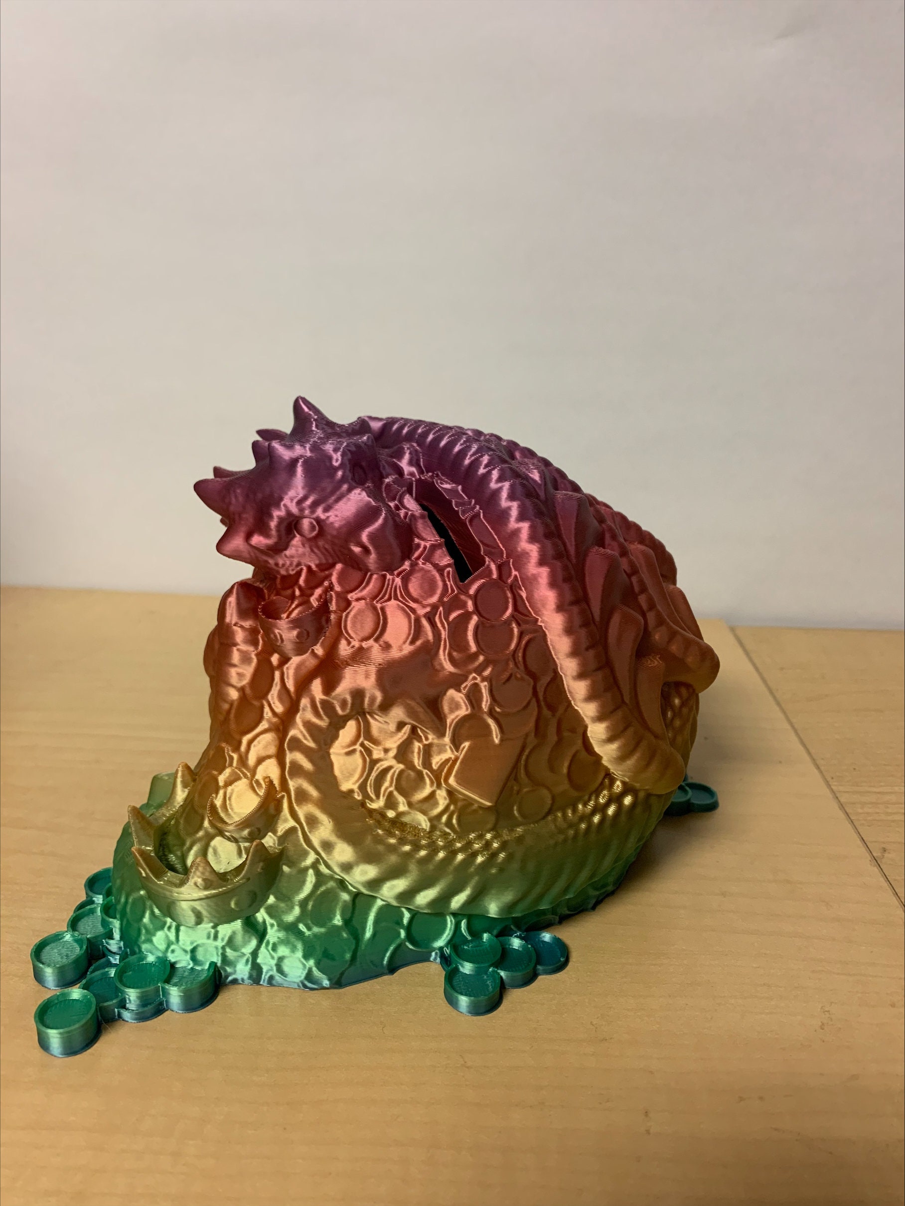 Unique Dragon Themed Piggy Bank 3D Printed and Personalized Money ...