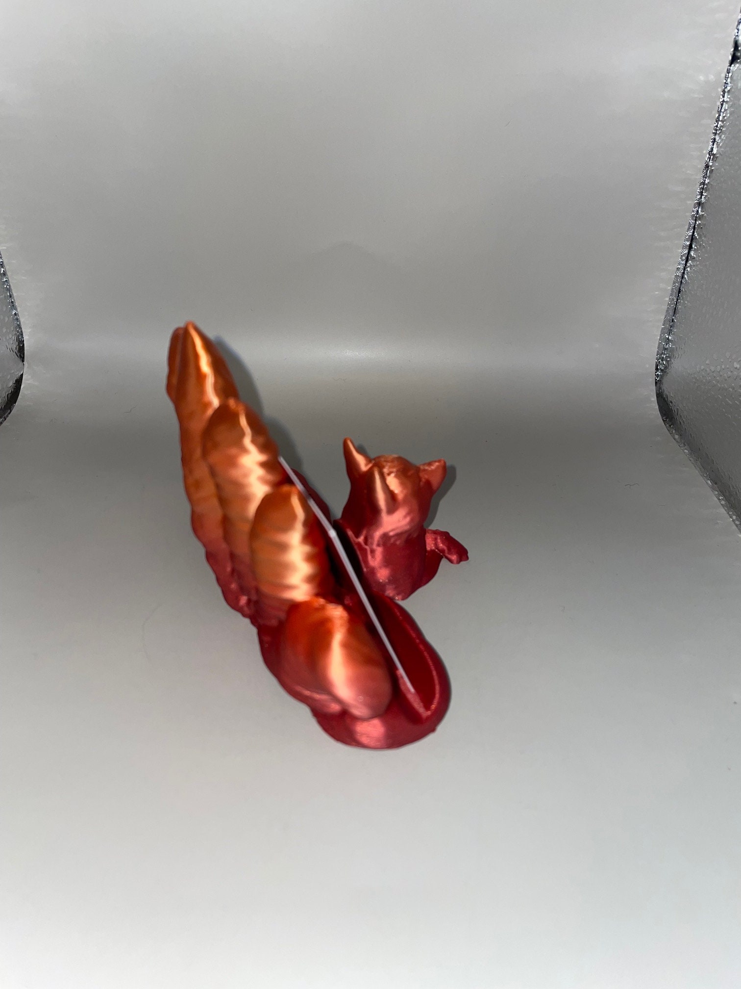 Kitsune Fox Business Card Stand Holder 3D Printed Office Decor ...